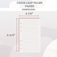 80 Sheets of 6-Ring A6 Refill Paper for Binders Planners, 6 Hole Lined ...