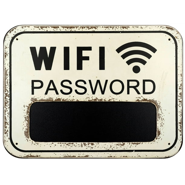 Excello Global Products WiFi Password Sign made from Distressed ...