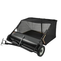 VEVOR Tow Behind Lawn Sweeper, 48 in Pull Behind Yard Sweeper, 26 Cu ...