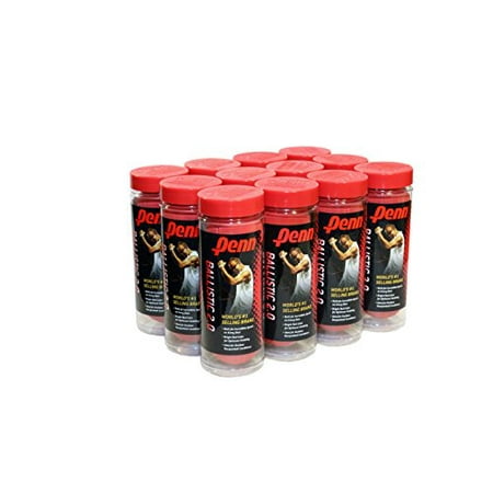 Penn Ballistic 2.0 Red Racquetballs - 12 cans (36 Balls) | Walmart Canada