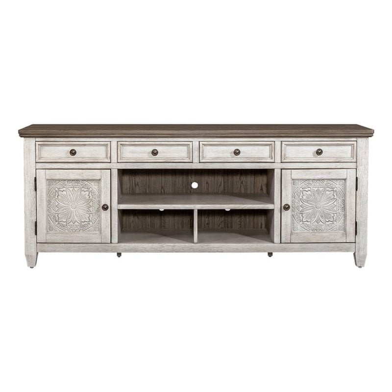 Liberty Furniture Heartland 76 Inch Tile TV Console - Walmart.com