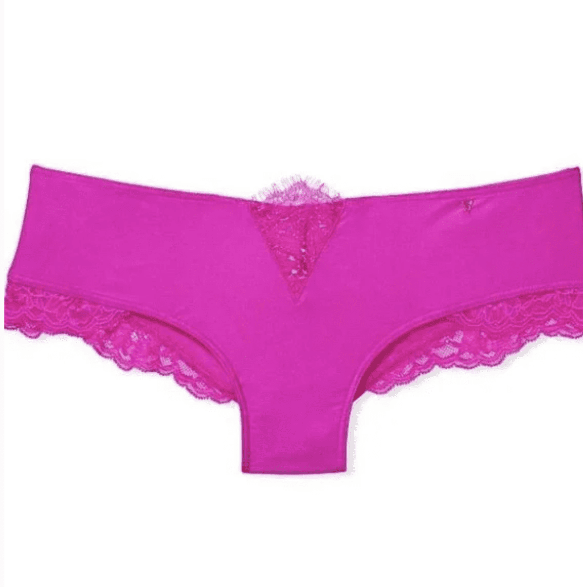VERY SEXY Micro Lace Inset Cheeky Bikini Satin Silky Pink Panty XS ...