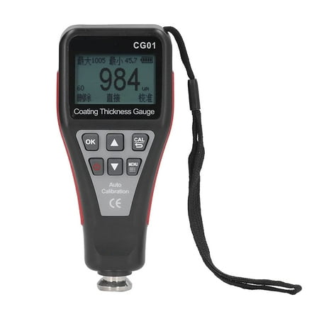 0‑1500um Coating Thickness Gauge, Paint Thickness Meter Handheld Paint ...