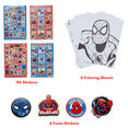 Marvel Spiderman Boys Art Kit Stickers Markers and Crayons 150 Piece ...