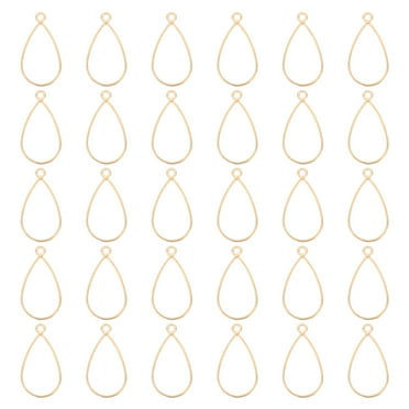 20-Pack Open Bezels for Resin, Heart Shape Open Back Bezel Pendants for ...