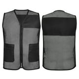 Toptie Adult Mesh Vest Zipper Supermarket Team Volunteer Uniform Vest ...