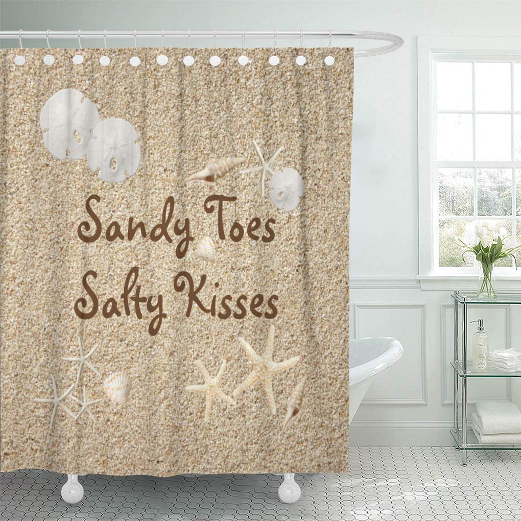 SUTTOM Couples Beach Sandy Toes Salty Table Seaside Shells Starfish ...