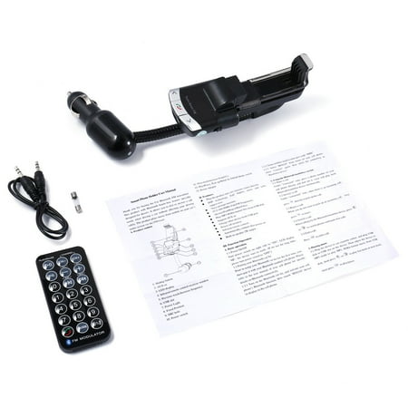 Car Kit Handsfree IR Control FM Transmitter MP3 Music Player 5V 1A USB ...