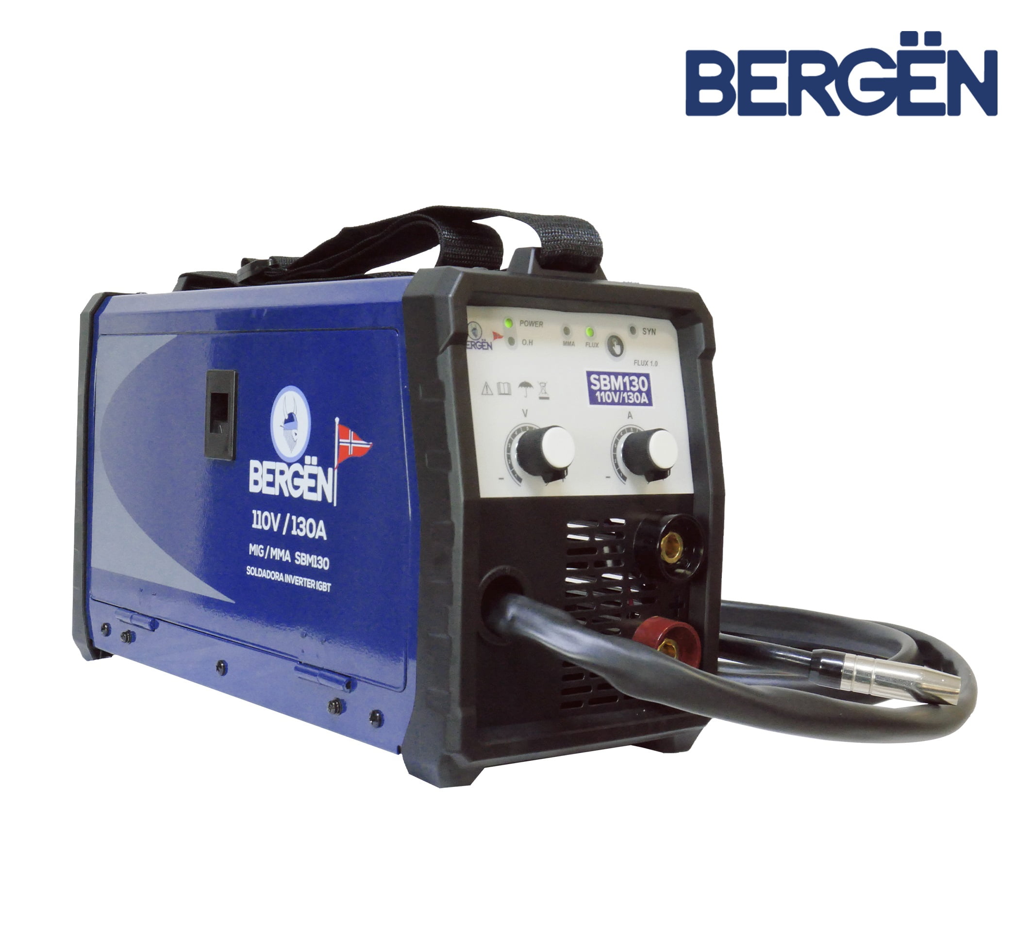 Soldadora Inversor BERGEN Corriente de Salida 130A Voltaje de Entrada ...