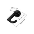 Uxcell Push Pin Hooks Plastic Head Wall Thumb Tack Hanging Nails, Black ...