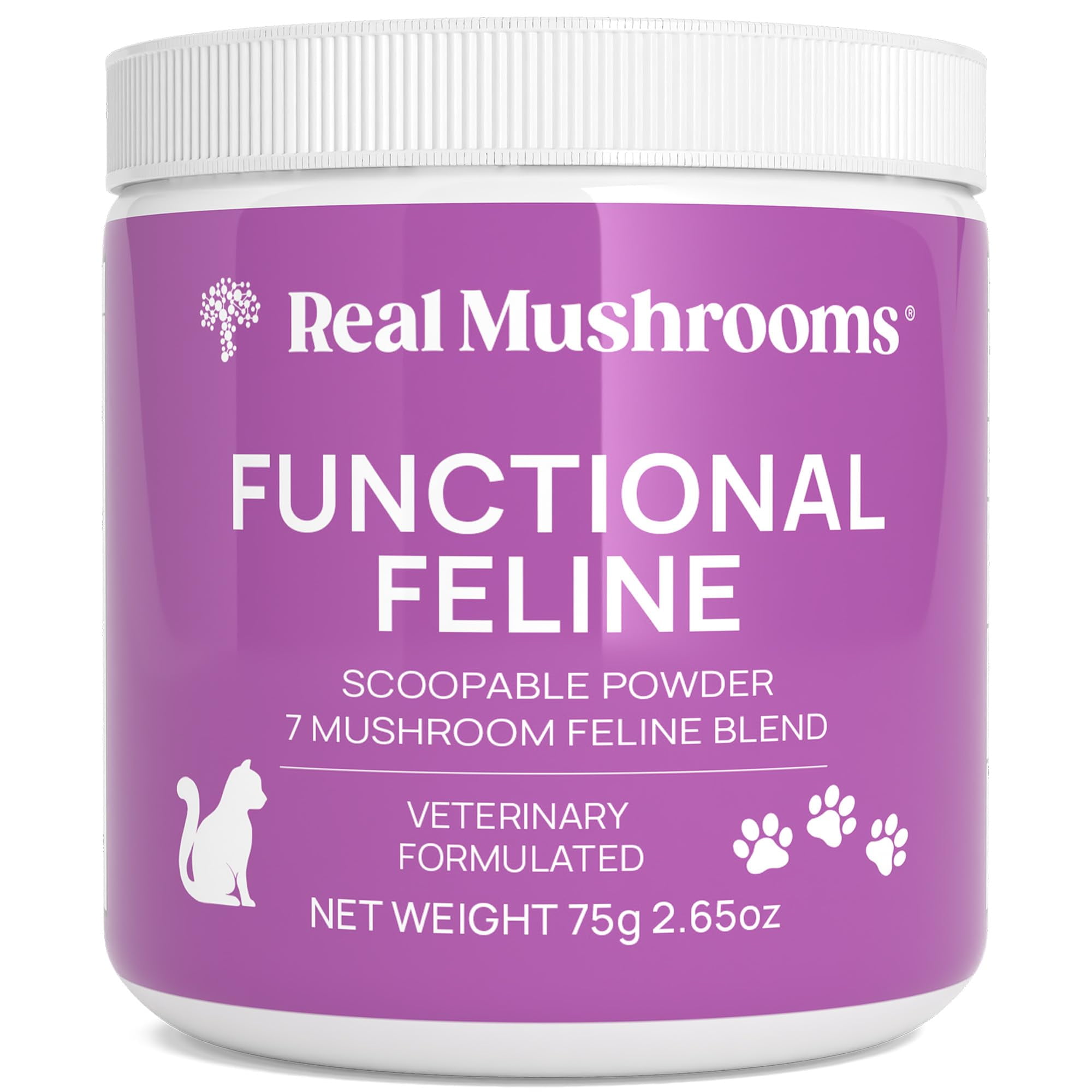 Suplemento en polvo Real Mushrooms Functional Feline 75 ml | Bodega ...