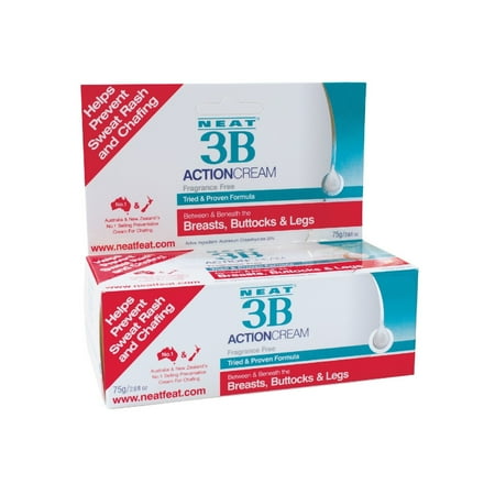 Neat 3B Action Cream, Fragrance Free, Helps Prevent Sweat Rash and ...