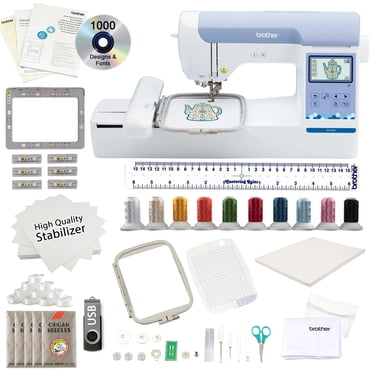 Brother NS1150E 5x7 Embroidery Machine USB, Threader & Trimmer, 138 ...
