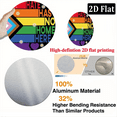 2D Flat, HATE HAS NO HOME HERE LGBTQ Pride Wall Art - Rainbow Stripes ...
