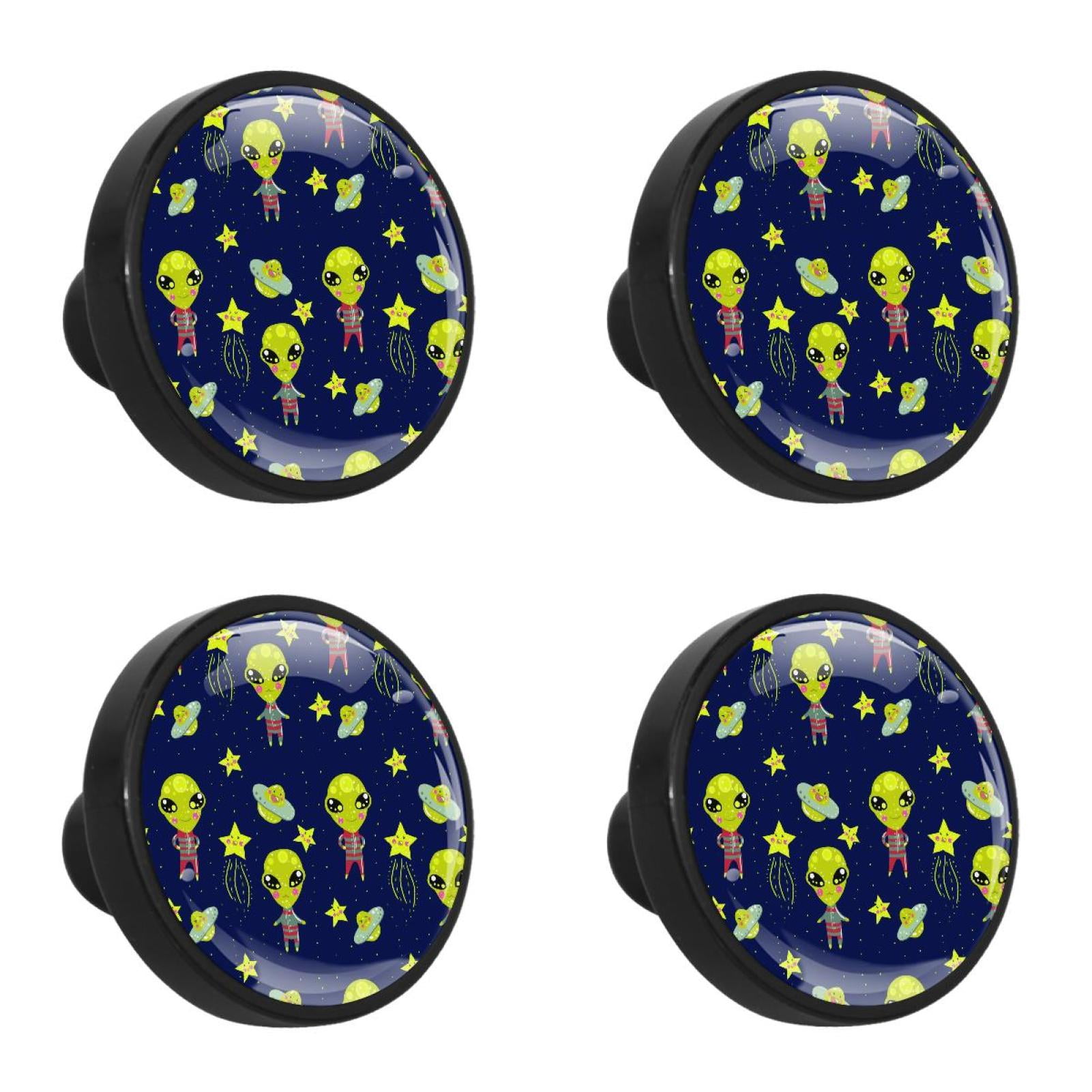 4 Pcs Alien Knobs for Kitchen Cabinet Cupboard Dresser Bookcase Drawer ...