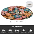 59.1in Round Blanket Light Weight Anti-Wrinkle Anti-Allergy Non ...