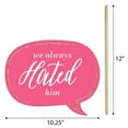 Big Dot of Happiness Divorce Party - Photo Booth Props Kit - 20 Count ...