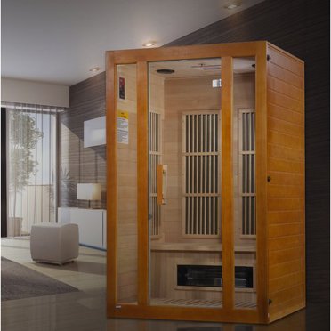 Maxxus 3-Person Corner Low EMF (Under 8MG) FAR Infrared Sauna (Canadian Hemlock) - Walmart.com