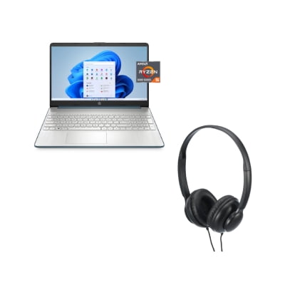 HP 15.6" FHD, AMD R5-5500U, 8GB RAM, 256GB SSD, SPRUCE BLUE, Windows 11 ...