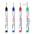 Pack of 5 Waterproof Industrial Markers Marking Pen with Quick Dry Inks ...