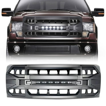 AMERICAN MODIFIED Armor Grille w/Off Road Lights for 2009-2014 Ford ...