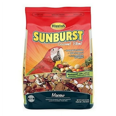 Higgins Sunburst Gourmet Bird Food, Conure Feed & Treats, 3 Lb ...