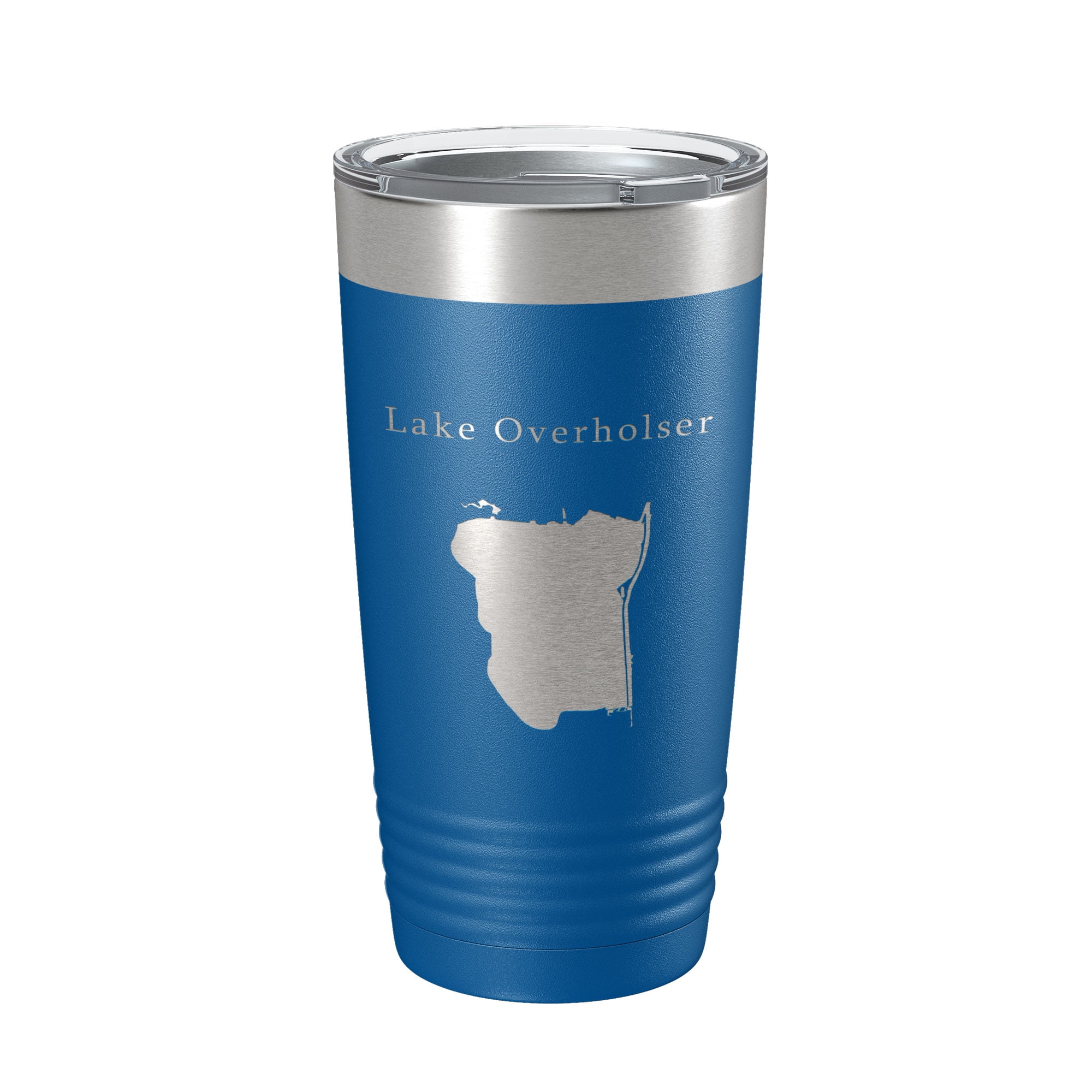 Lake Overholser Map Tumbler Travel Mug Insulated Laser Engraved Coffee ...