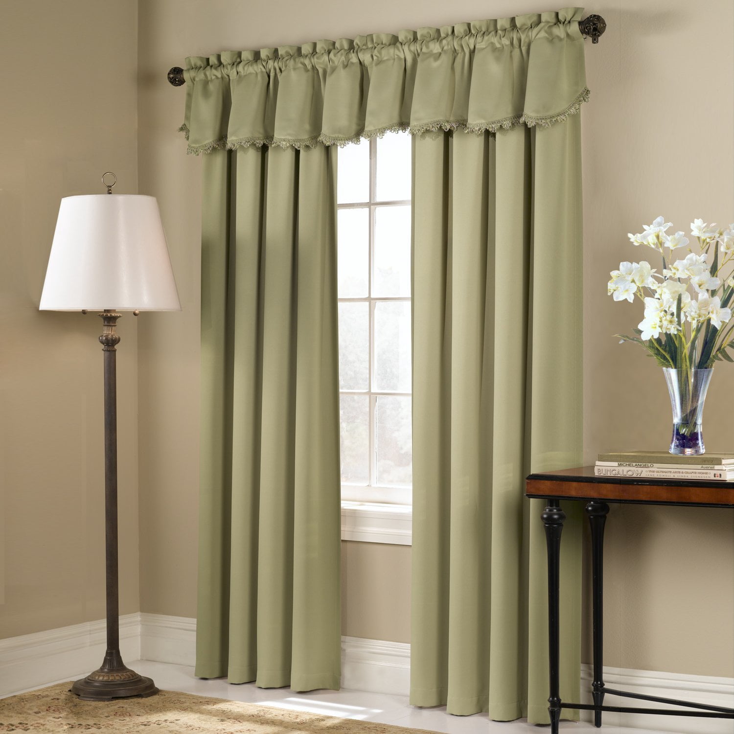 Blackstone 54" X 45" Window Curtain Panel Sage - Walmart.com