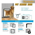 Pet Screen Door, Inside size Magnetic Flap Screen Automatic Lockable ...
