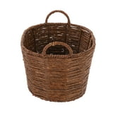 Homezone Brown Handwoven Maize Basket, Oval - Walmart.com