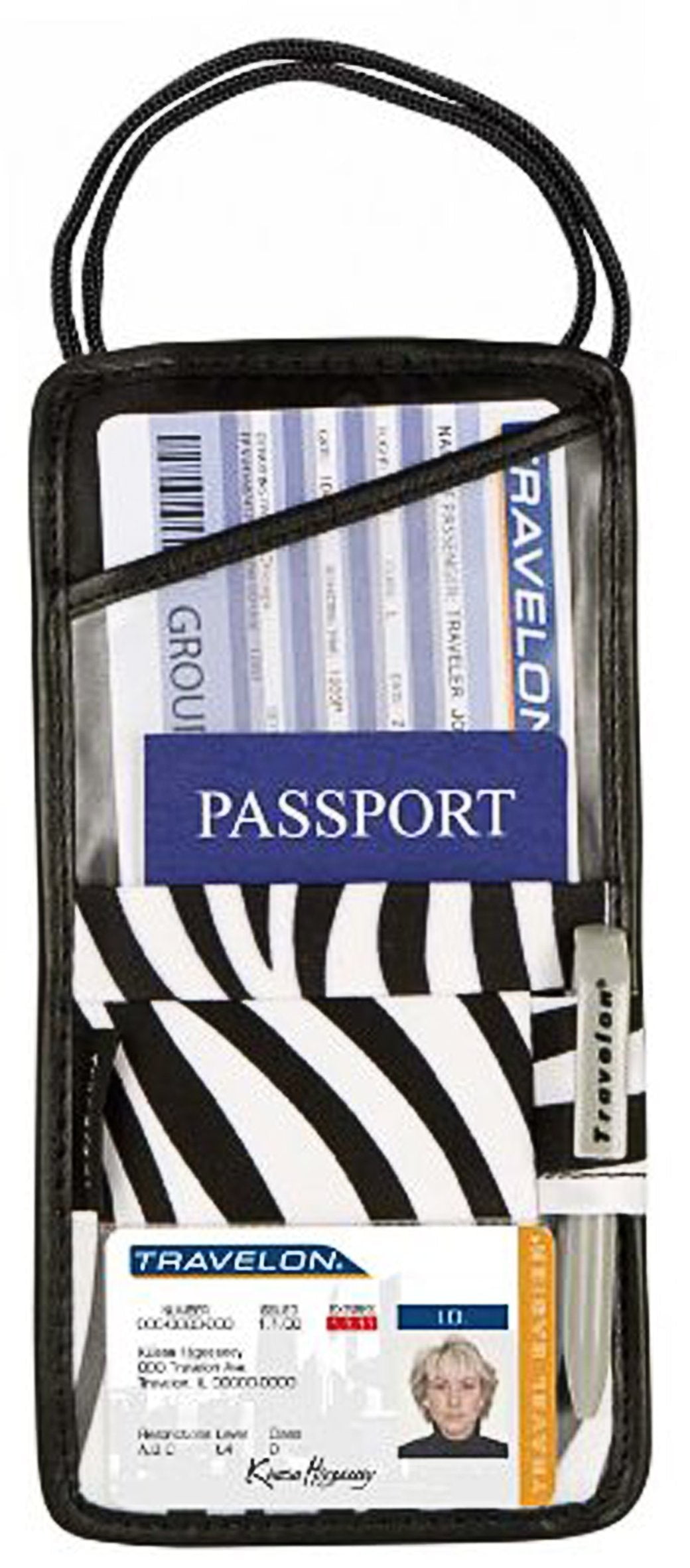 Travelon ID and Boarding Pass Holder , One Size, Zebra - Walmart.com