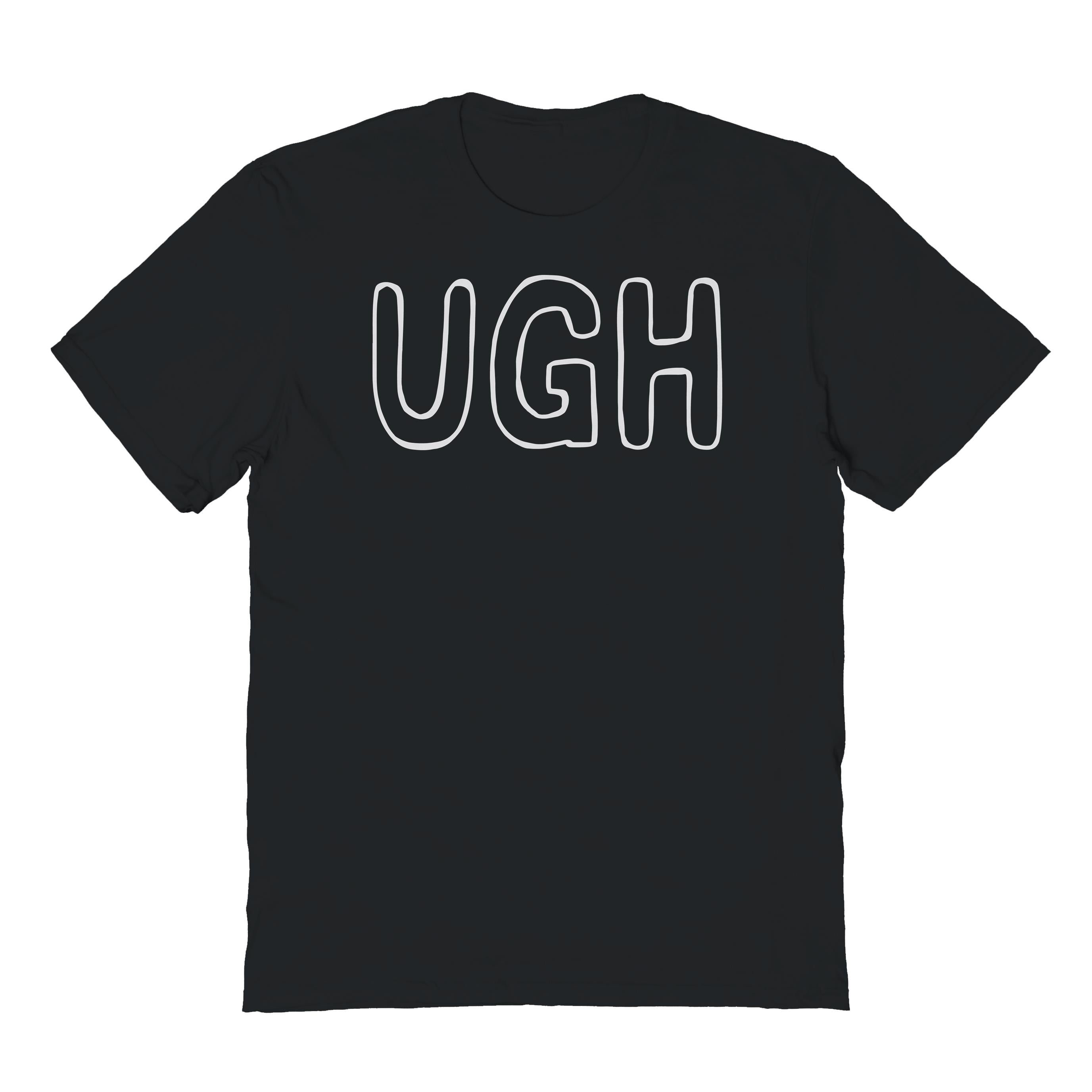 Ugh Humor Graphic Black Men's Cotton T-Shirt - Walmart.com