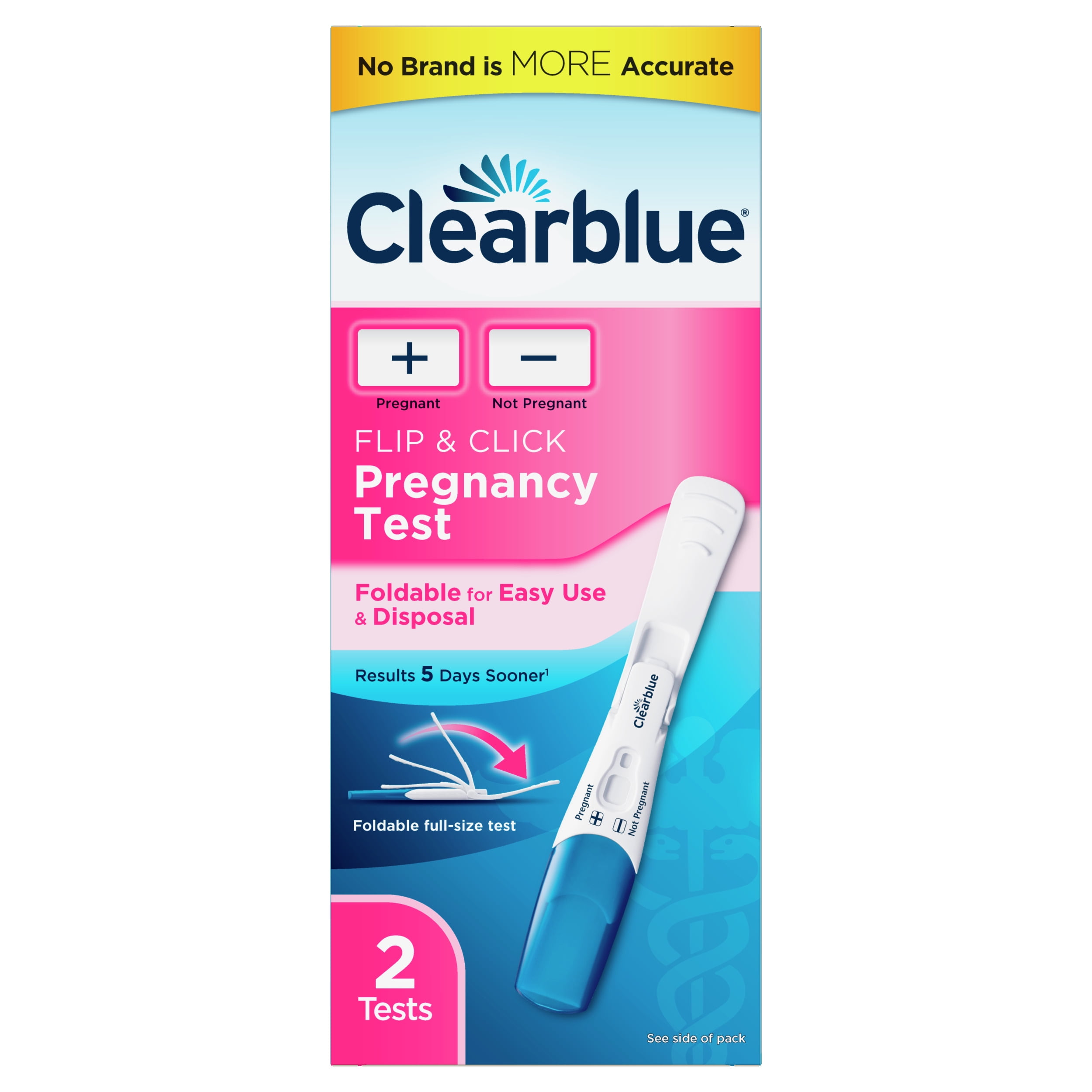Clearblue Flip And Click Foldable Pregnancy Test 2 Ct Walmart clearblue-flip-and-click-foldable-pregnancy-test-2-ct-walmart