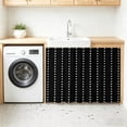 Black Faded Stripes Cabinet Curtains 11"W x 13"L, Modern Abstract Art ...