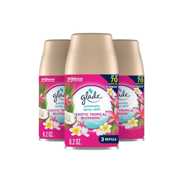 Recambio de aerosol automático Glade para ambientador Tropical, 180 ml ...