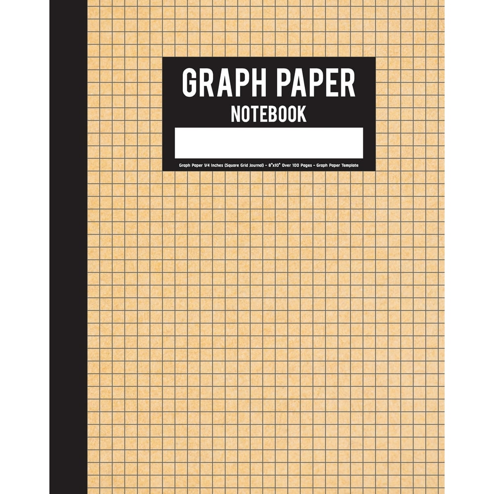 Graph Paper Notebook Graph Paper 1 4 Inches Square Grid Journal