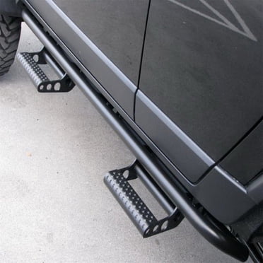 2007-2016 Jeep Wrangler 2-Door Rock Rail 3 Tube Side Steps Black ...
