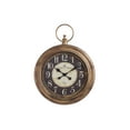 Clocks - 18" Round - Wall Clock - Antique Brown - Traditional - Walmart.com