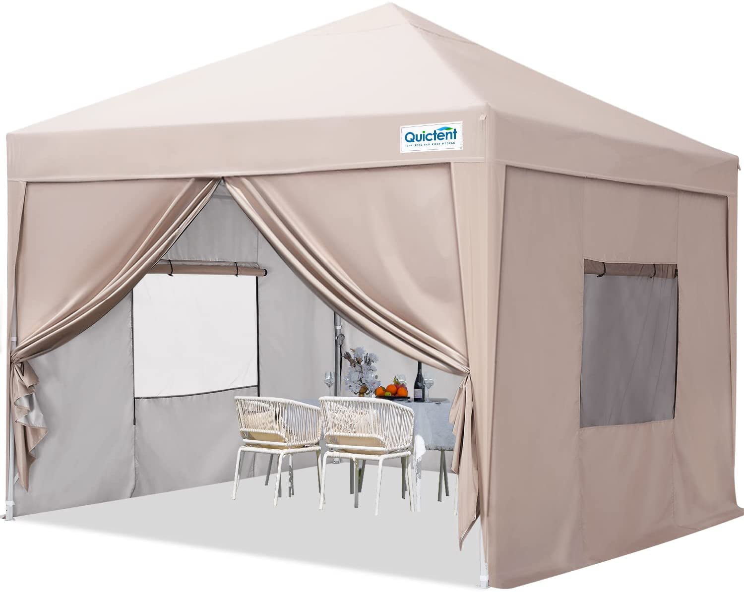 Quictent Privacy 8x8 Pop up Canopy tent Instant Folding Outdoor Canopy ...