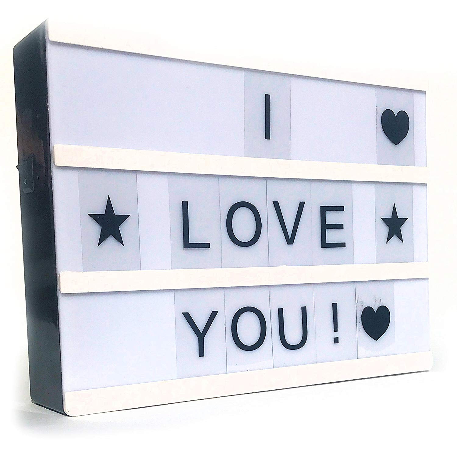 Lovely LED Lightbox, 85 Letters and Symbols, A5 Size, Battery Powered 3 ...