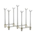 Cup Storage Rack, White Drainable Water Cup Shelf - Multi-Purpose Metal ...