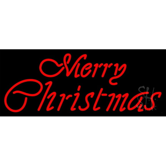 Green Christmas Holly LED Neon Sign 16 x 16 - inches, Clear Edge Cut ...