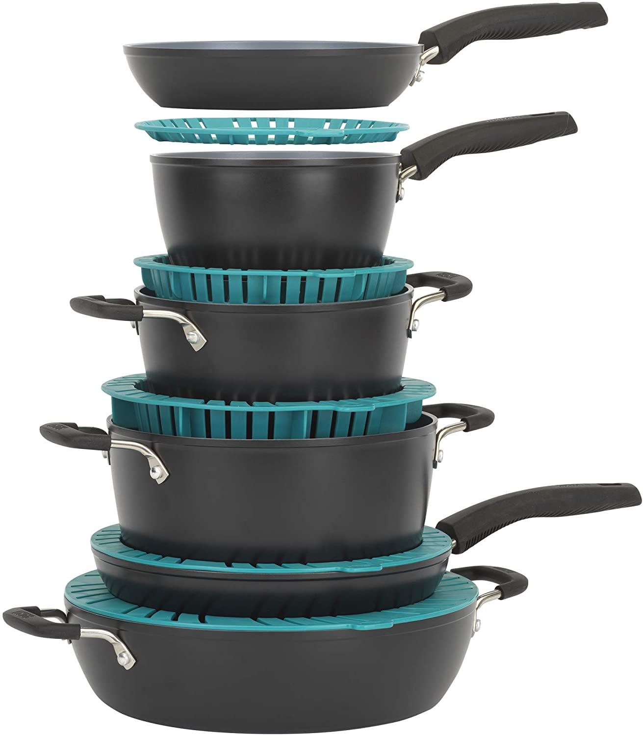 Bialetti SmartFit Stacking cookware, 10 piece set, Nepal | Ubuy