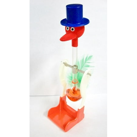 New Drinking Water Bird Novelty Happy Duck Bobbing Toy Retro Glass ...