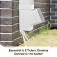 Gutter Y-Shaped Downspout Connector, 3.2 x 2.5 Inches Standard Tube ...