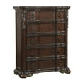 Grandly Styled Traditional Chest with Decorative Scrolling Carved ...