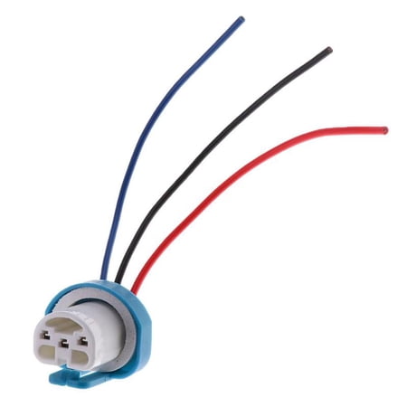 9007 LED Headlight Bulb 3 Wire Harness Light Female Socket Connector ...