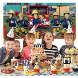 Fireman Sam Party Supplies Birthday Decorations Plates Banner Kids Cake ...