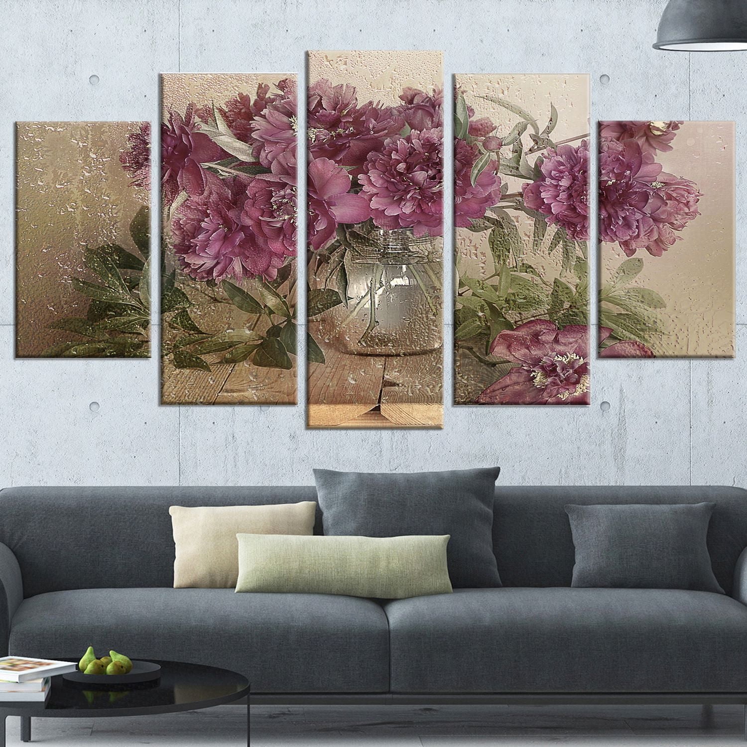 Click here for Designart Design Art Bouquet Of Pink Peonies Flora... prices