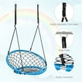 Costway Spider Web Swing Net Chair & Kids Play Equipment w/ Adjustable ...
